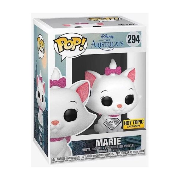 POP DISNEY 294 ARISTOCATS MARIE DIAMOND GLITTER HOT TOPIC EXCLUSIVE