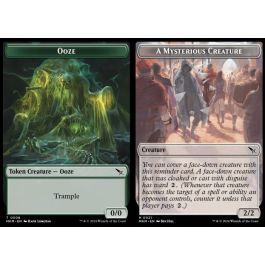 Ooze // A Mysterious Creature Double-Sided Token