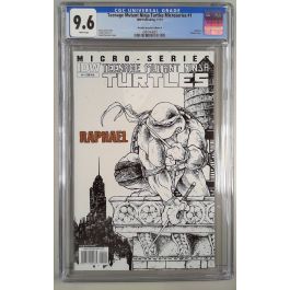 TEENAGE MUTANT NINJA TURTLES MICRO SERIES 1 CGC RAPHAEL 9.6 1:10 ...
