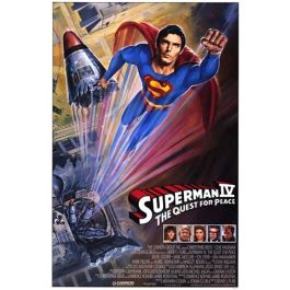 SUPERMAN IV MOVIE original 27x40 movie poster CHRISTOPHER REEVES, Gene ...