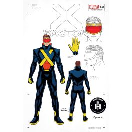 X-FACTOR #10 DAUTERMAN CYCLOPS DESIGN VARIANT GALA